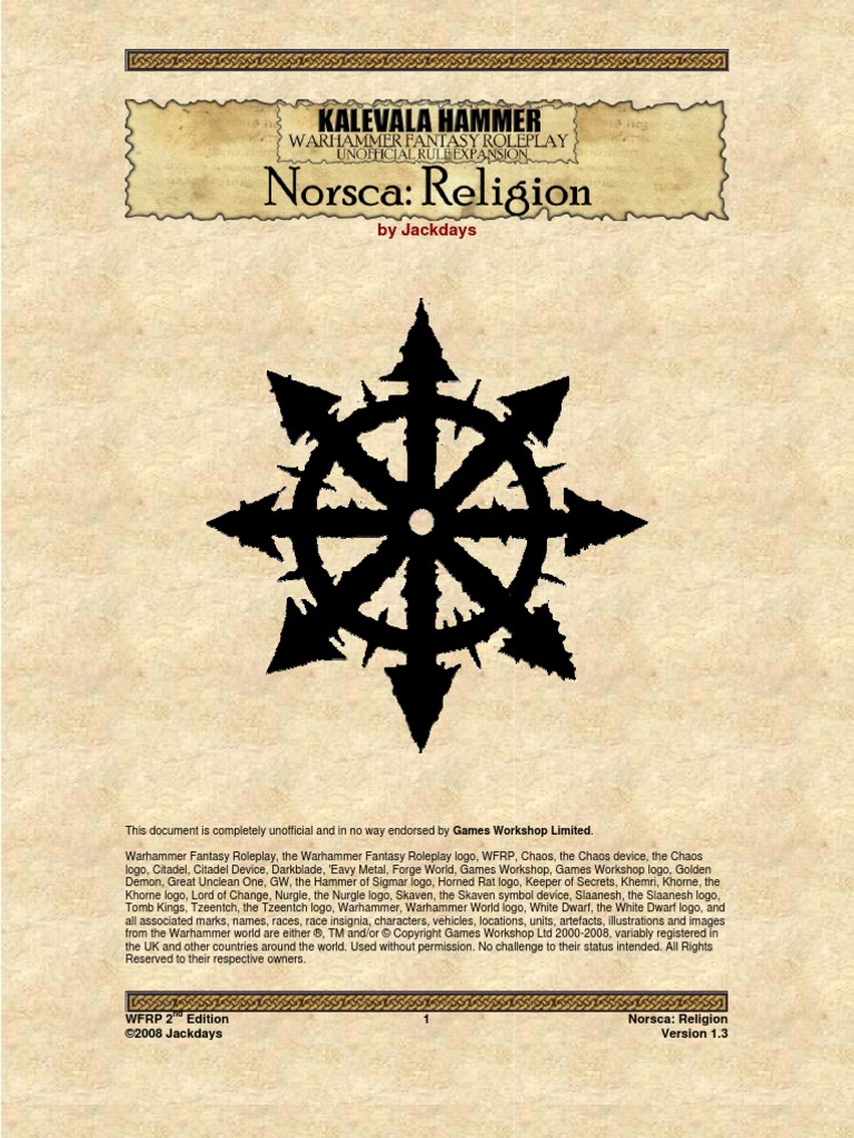 Norsca Religion | PDF | Mythology | Religion And Belief