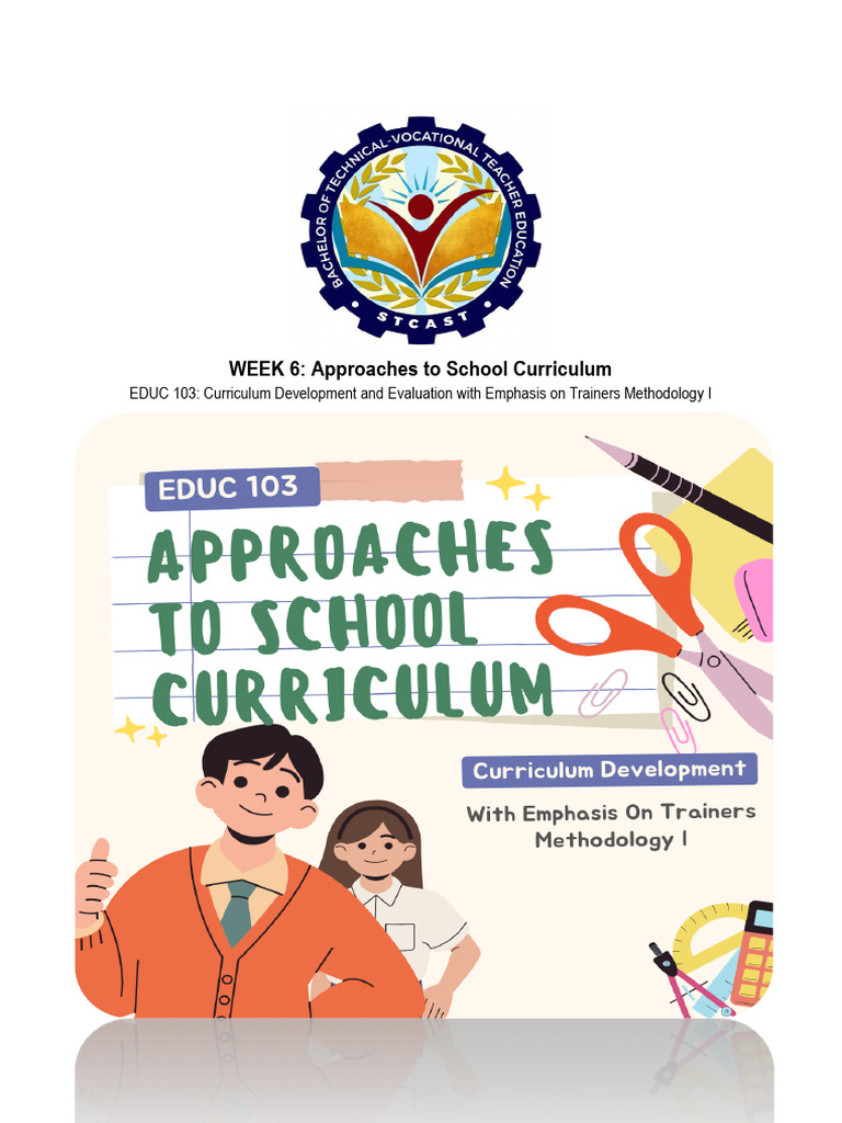 WEEK 6 (September 11, 2024) - EDUC 103 | PDF | Curriculum | Learning