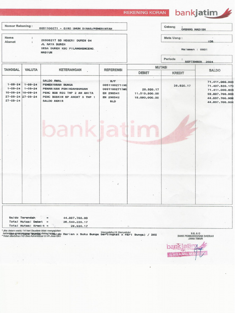 Rek. Koran September | PDF