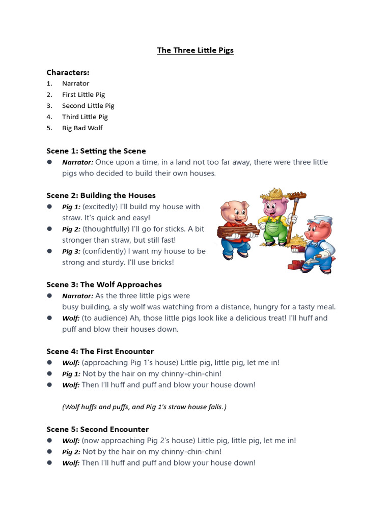 The Three Little Pigs: A Classic Tale | PDF