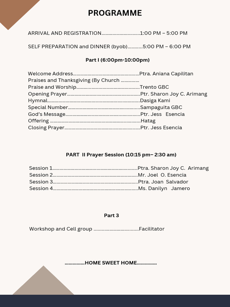 Navy and Beige Earthy Annual Tech Event Program PDF | PDF