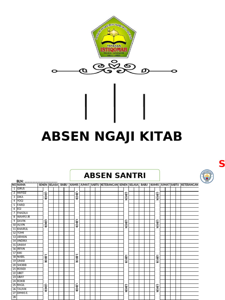 Absen Ngaji Kitab | PDF