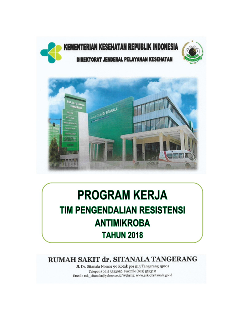 Program Kerja Tim Pengendalian Resistensi Antimikroba 2018 | PDF