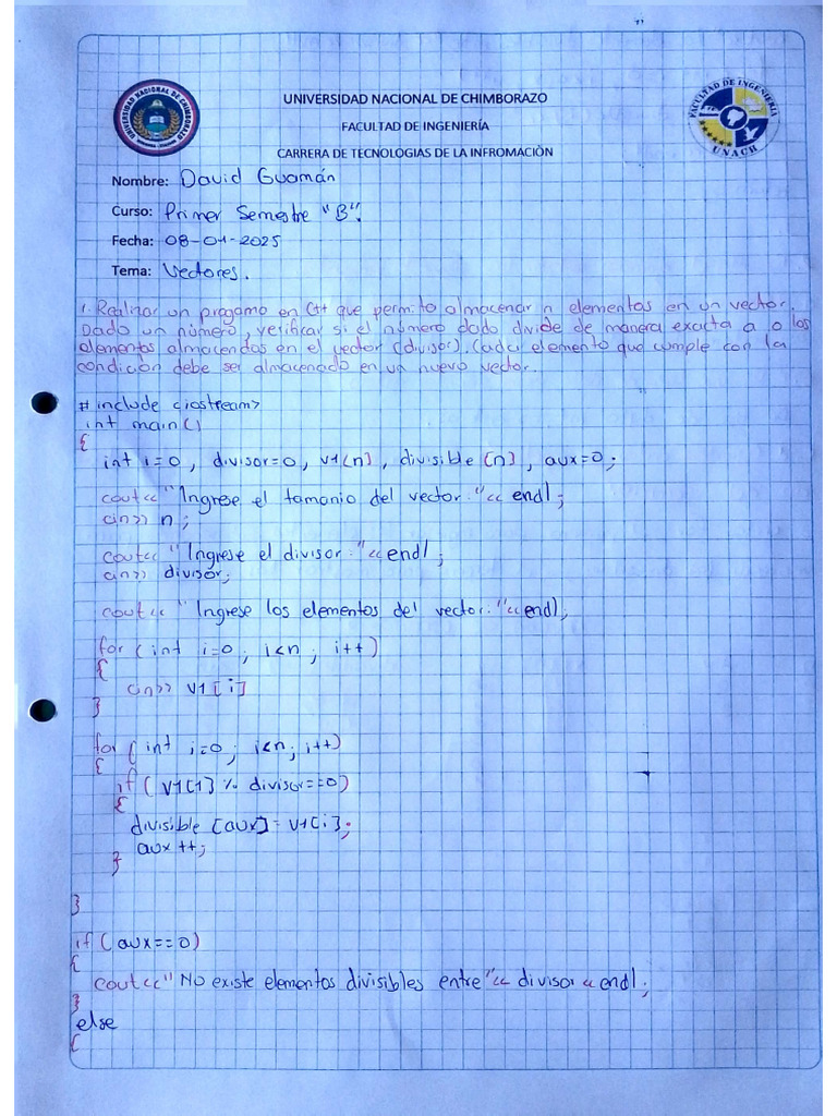 Tarea 06 - Vectores | PDF