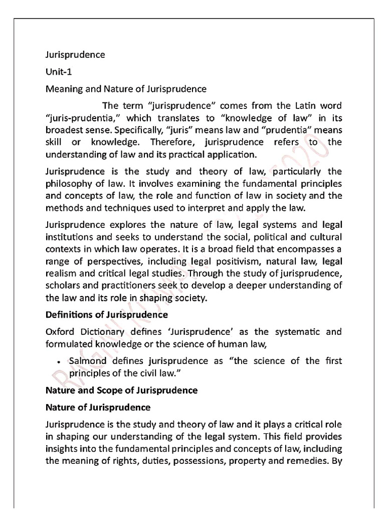 Jurisprudence | PDF