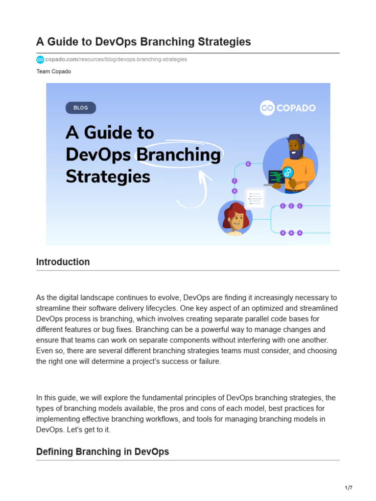 A Guide to DevOps Branching Strategies | PDF | Version Control | Computing