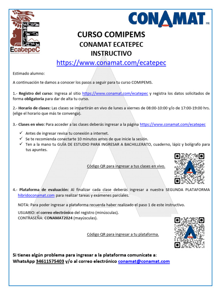 Comipems Instructivo-1 | PDF