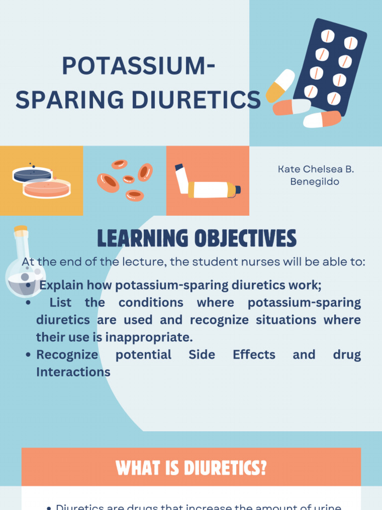 Potassium Sparing Diuretics (BENEGILDO) | PDF