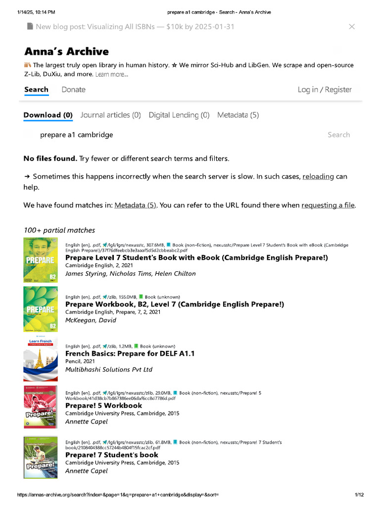 Prepare A1 Cambridge - Search - Anna's Archive | PDF