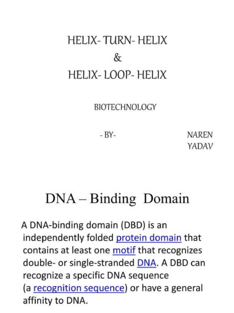 Helix Turn | PDF