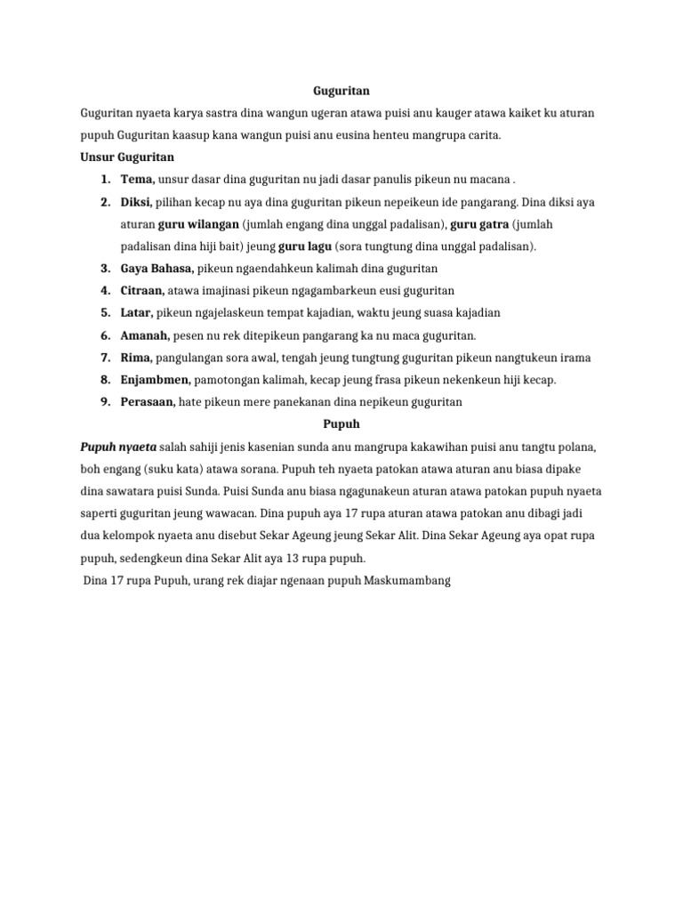 Guguritan | PDF
