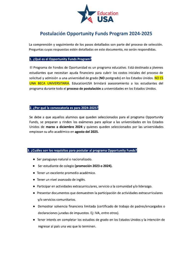 Opportunity Funds Program | PDF
