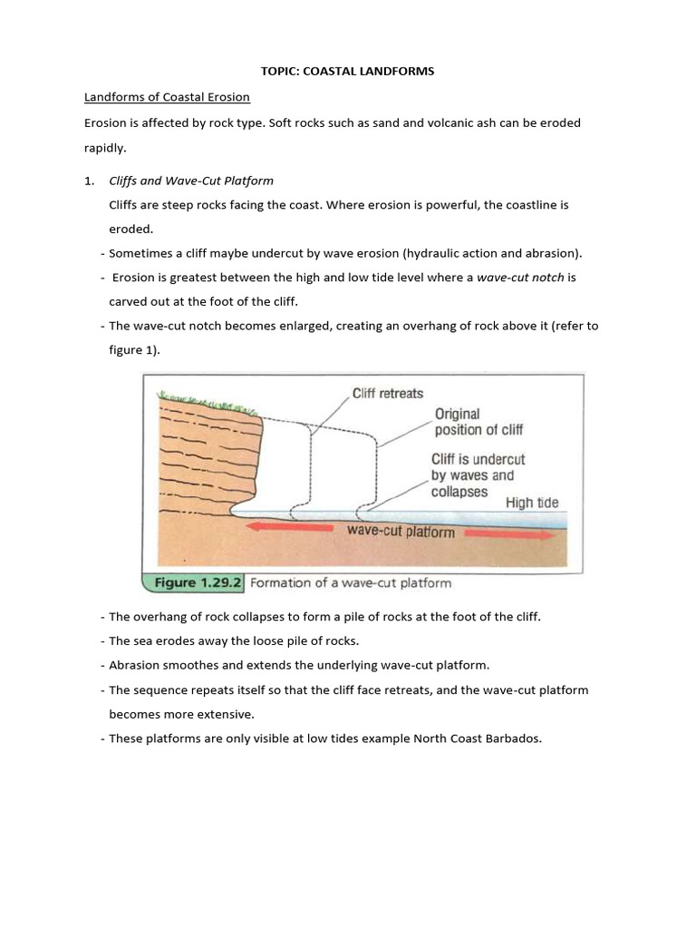 Coastal Landforms - Coastal Erosion | PDF