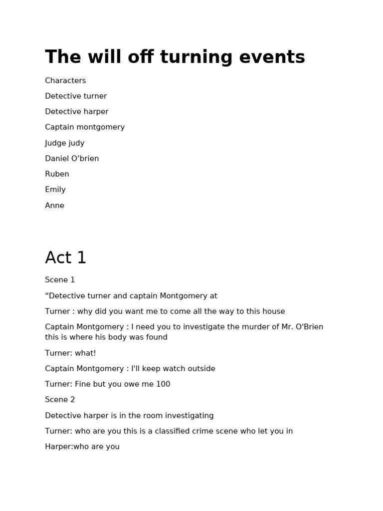 Murder Investigation of Mr. O'Brien | PDF | Detective