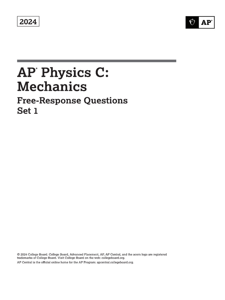 Physics C 2024 FRQ 2 | PDF