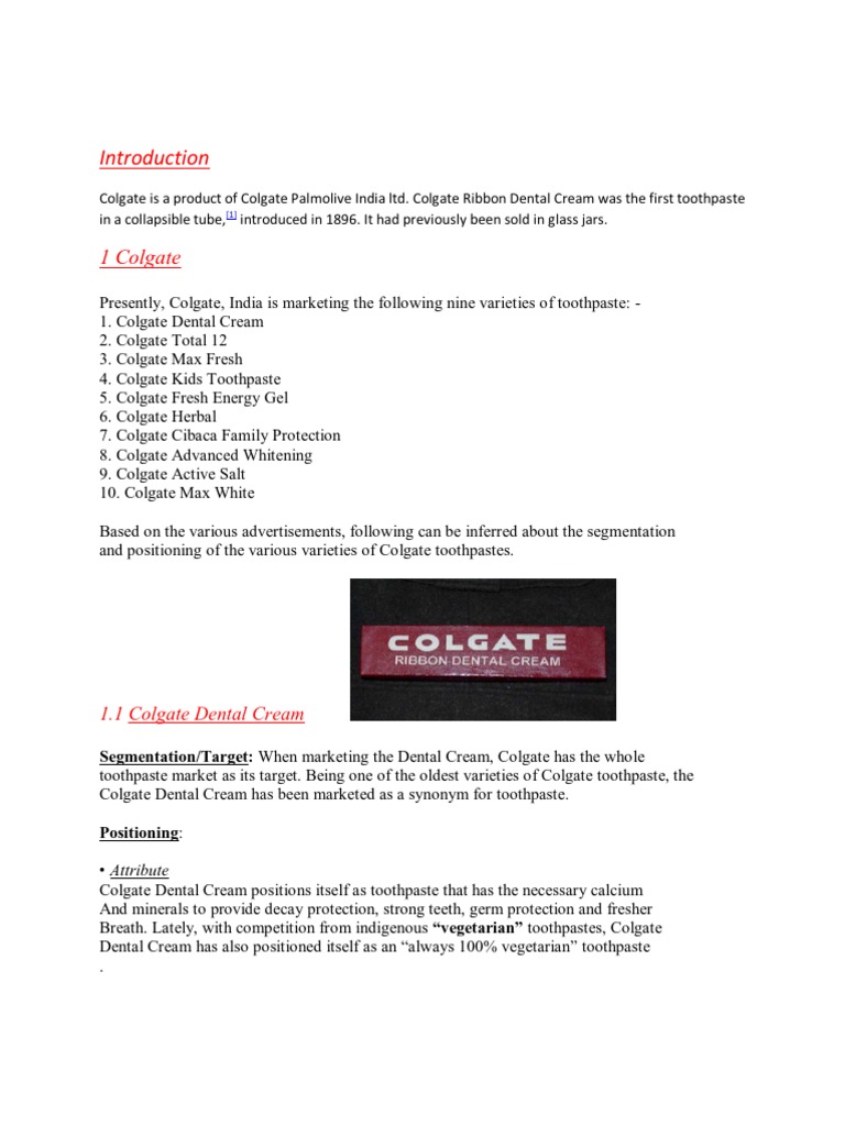 Colgate | PDF
