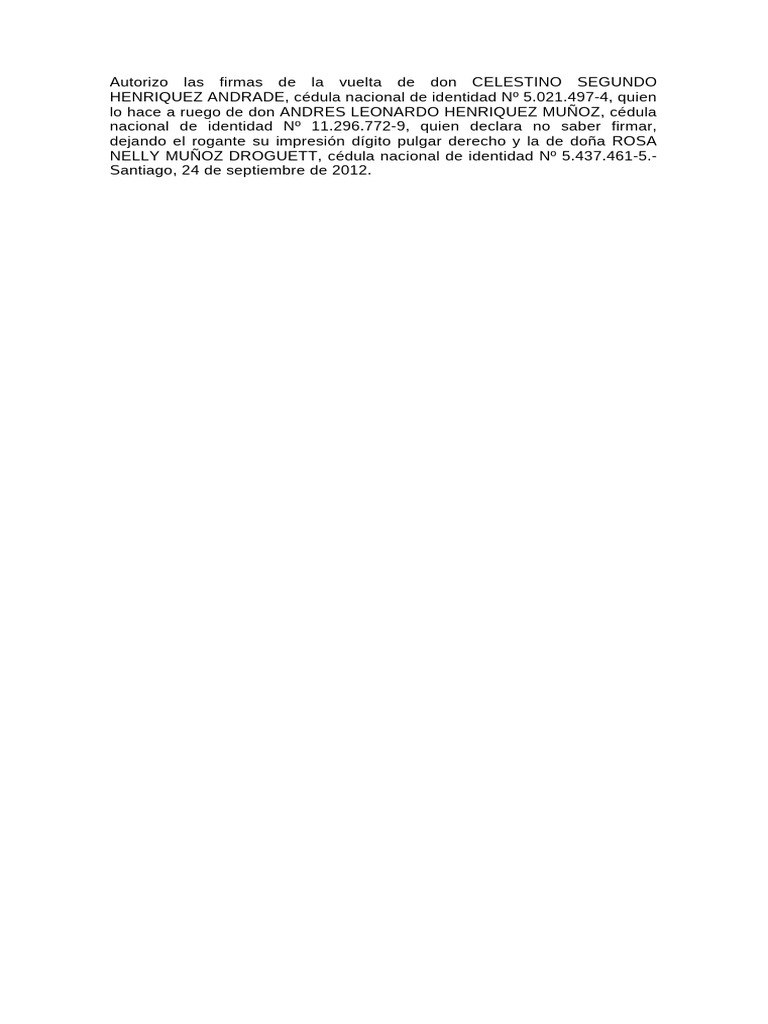 Firmas A Ruego | PDF