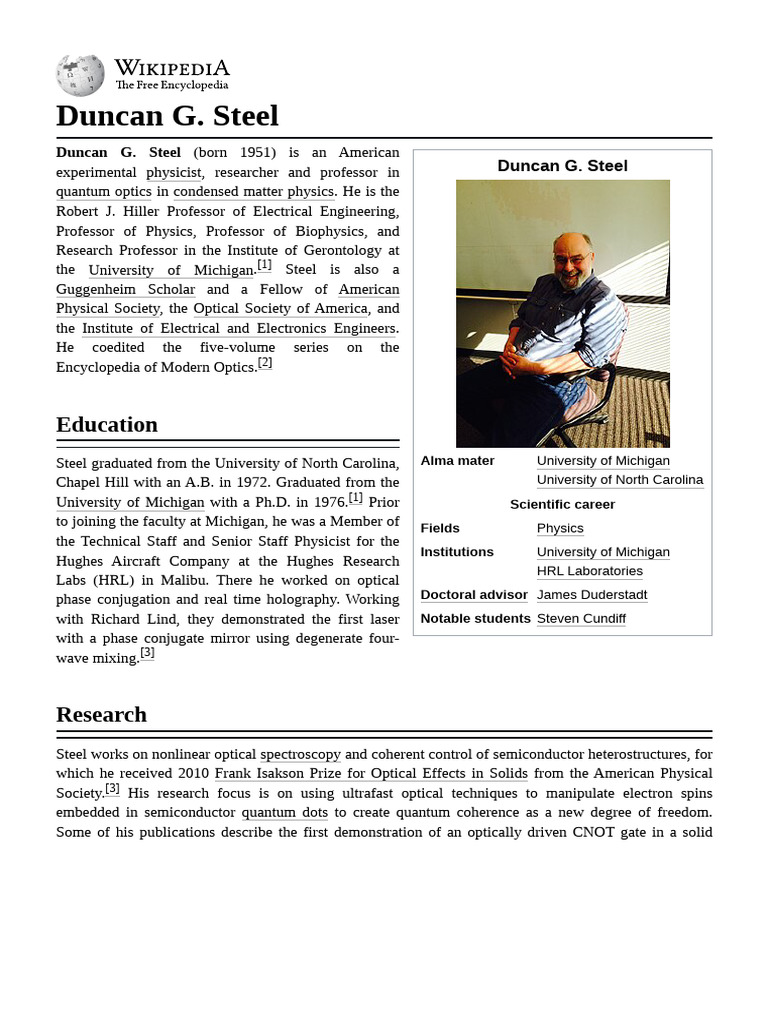 Duncan_G._Steel | PDF | Physics | Atomic