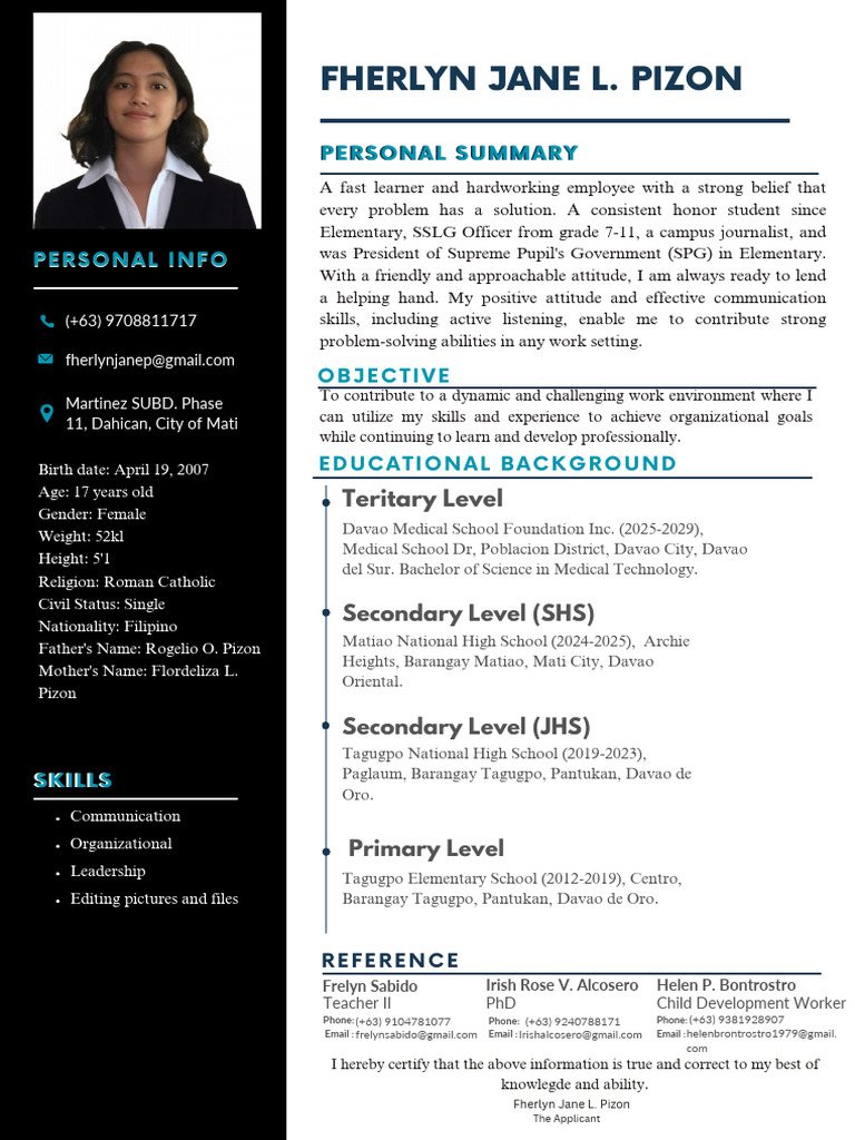 Blue Simple Professional CV Resume (2) | PDF | Cognition
