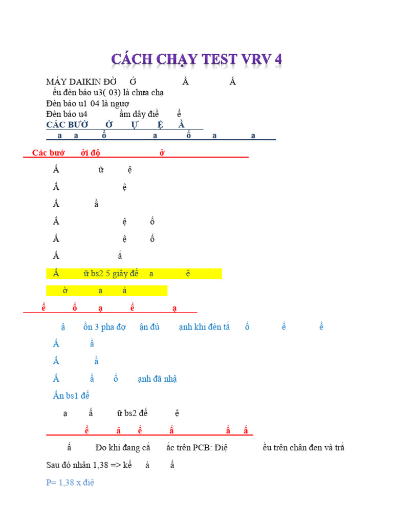 Cávh CH y Test Máy VRV 4 | PDF
