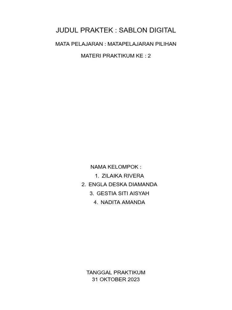 Sablon Digital 1 | PDF