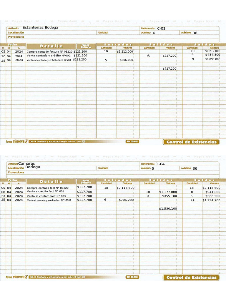 Kardex 2 | PDF