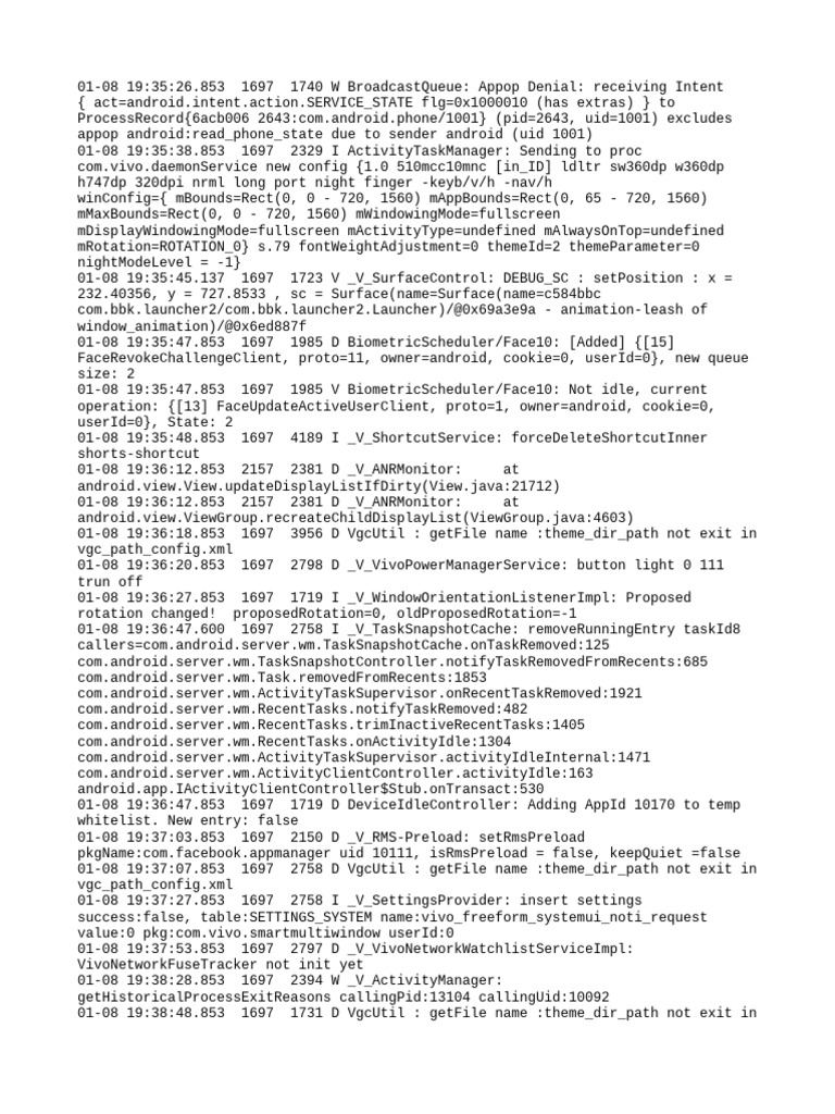 Log | PDF | Software | Operating System Technology