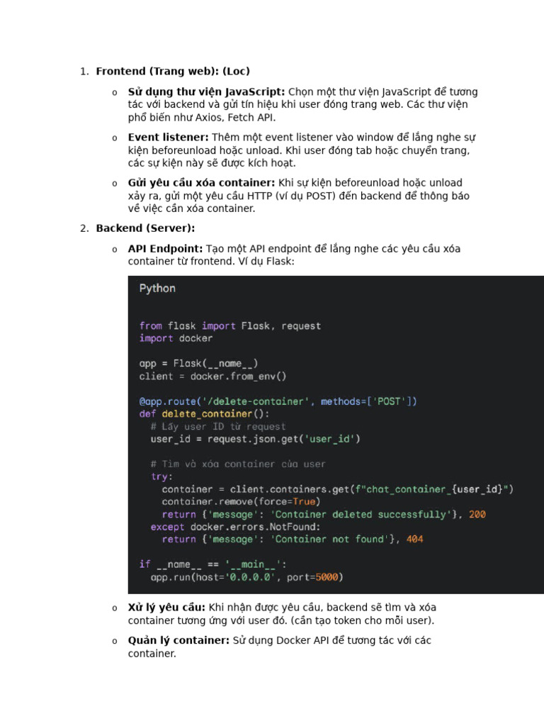 Signal Delete Container | PDF