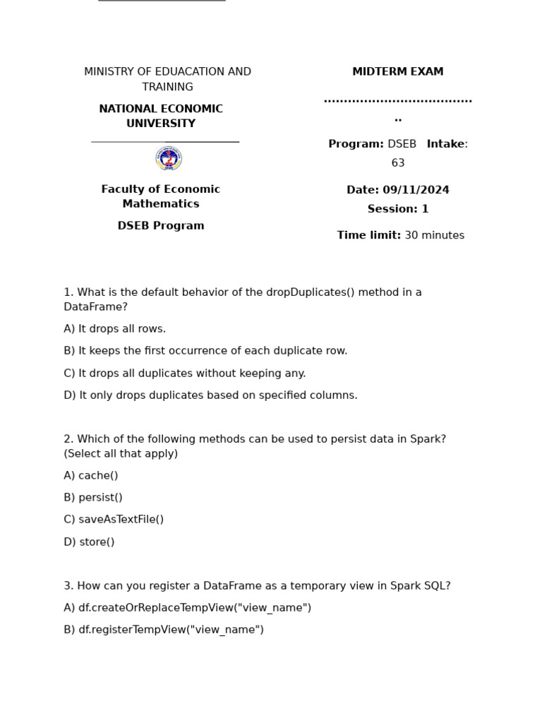 Midterm-Exam-Multiple-Choice | PDF | Computing | Computer Science
