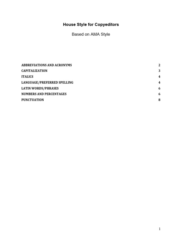 AMA Style Abbreviations Guide | PDF | Acronym | Linguistics