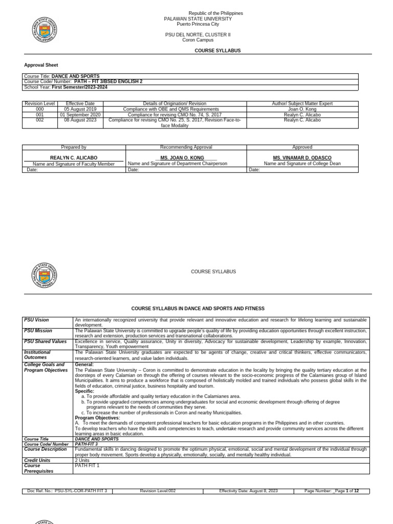 PATH FIT 3 | PDF | Learning