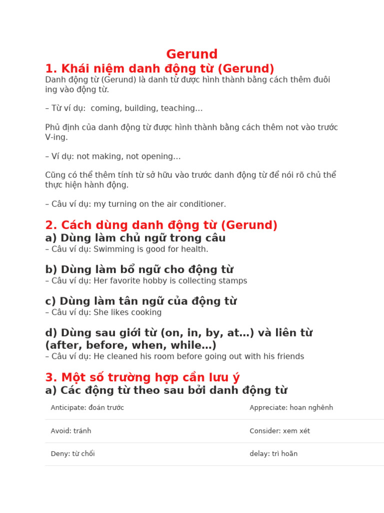 Gerund | PDF