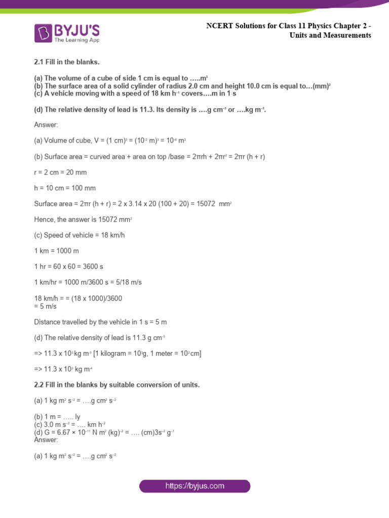 Numericals Physics 11 | PDF | Significant Figures | Atomic Nucleus