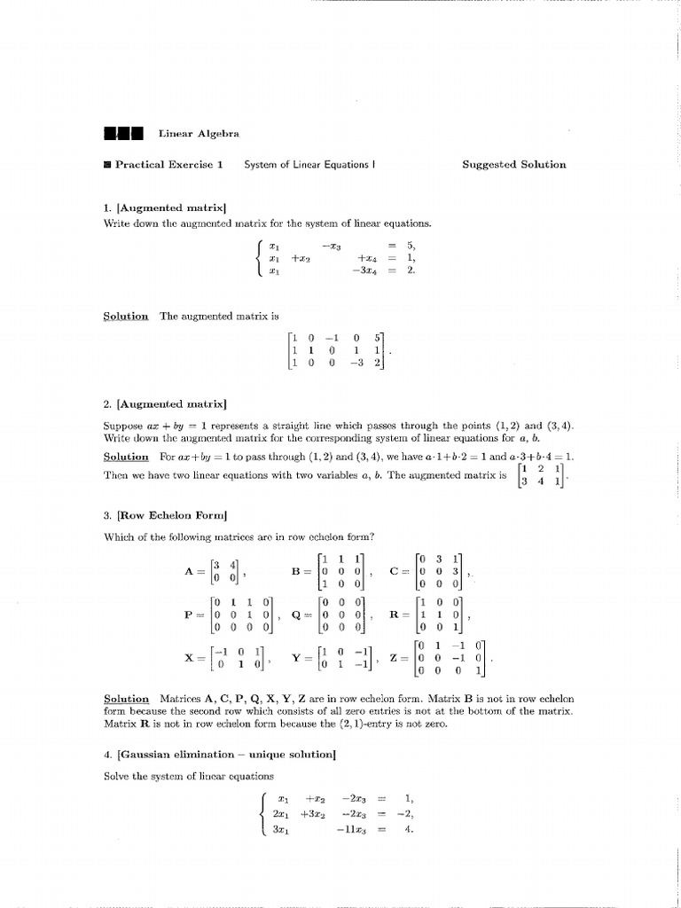 Tutorial 1 Soln | PDF