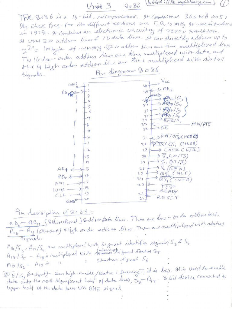 Microprocessor 8086 | PDF