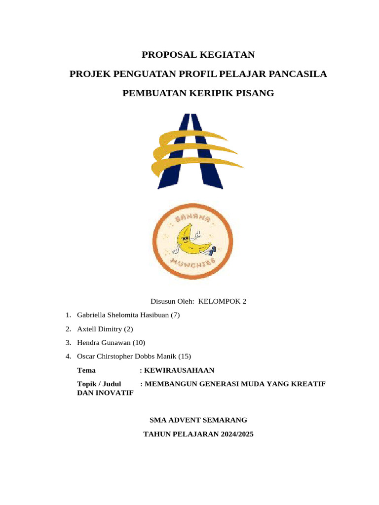 Proposal Kegiatan P5 - Kelompok Offline 2 | PDF