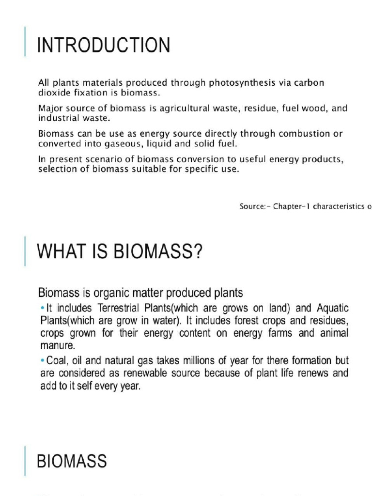 Unit-V PPT On Conversion of Bio Mass | PDF