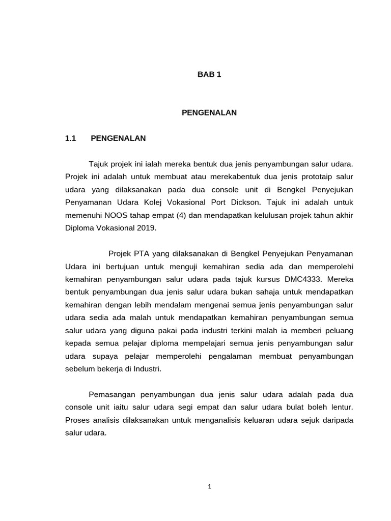 Reka Bentuk Penyambungan Salur Udara | PDF