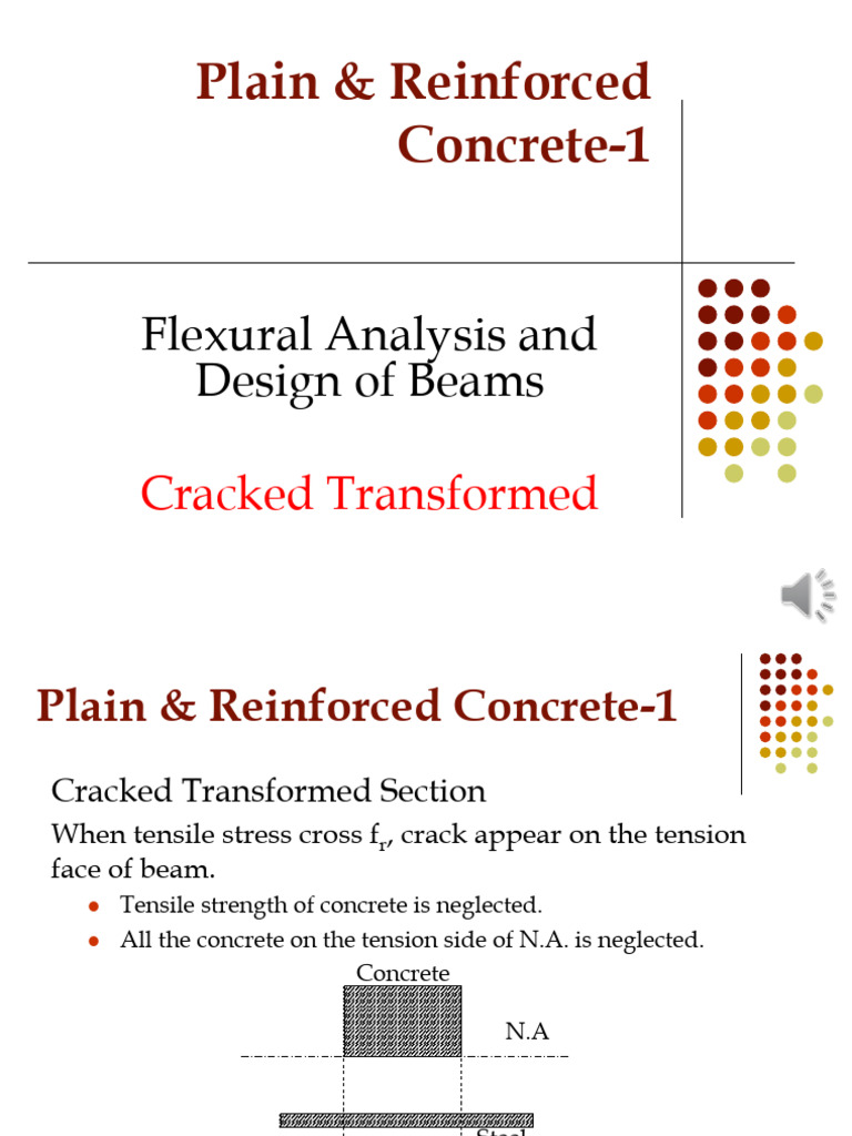 Flexural Analysis and Design of Beams Cracked Transformed | PDF ...