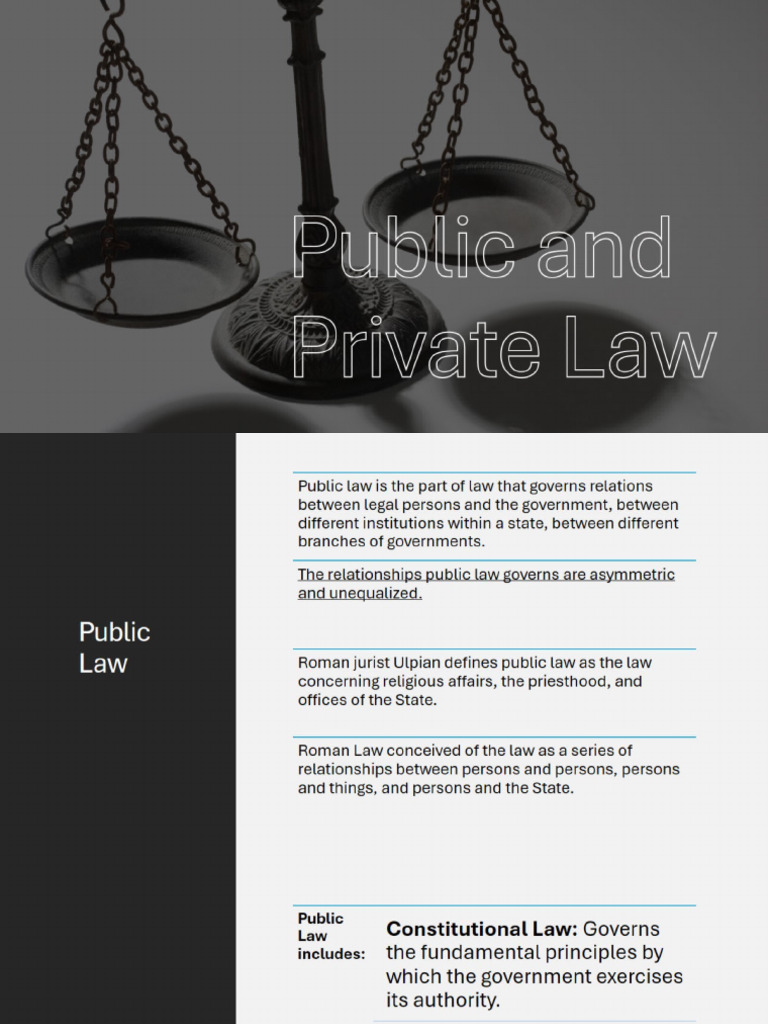 Public and Private Law | PDF