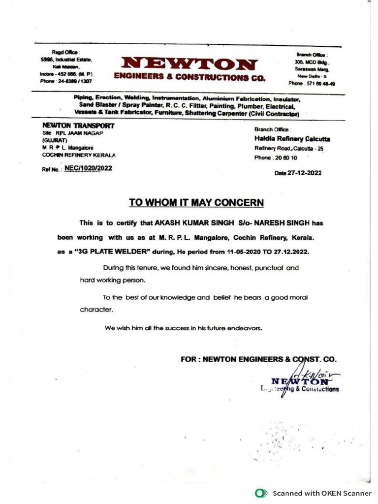 Akash Kumar Singh EXP | PDF