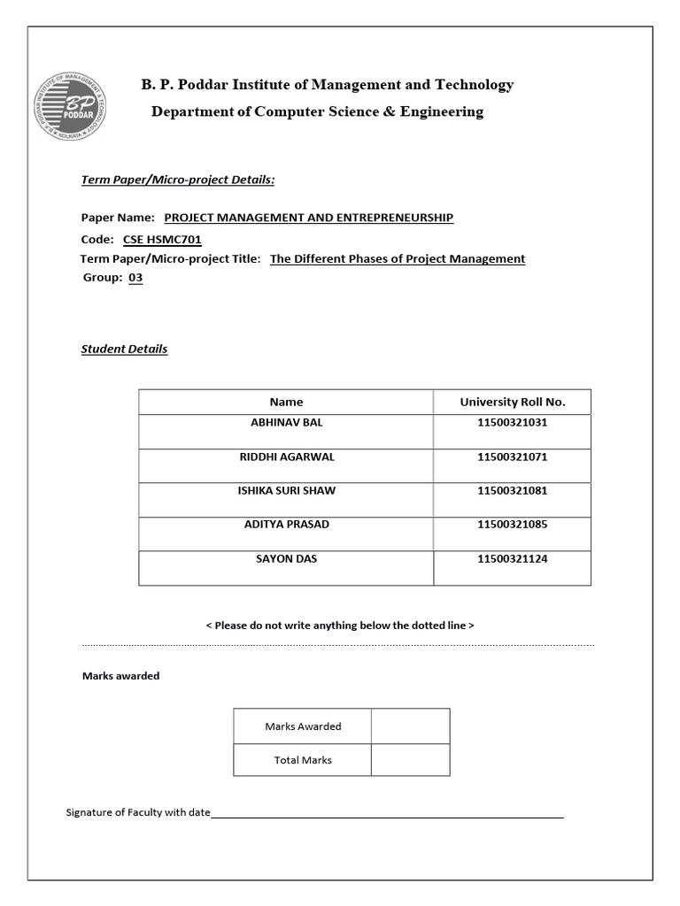grp-3 - Project MNGT - Term Report | PDF | Project Management | Goal