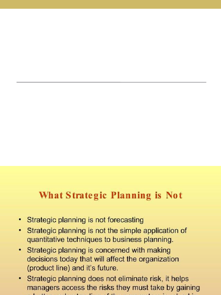 Chapter 3 - Strategic Management | PDF