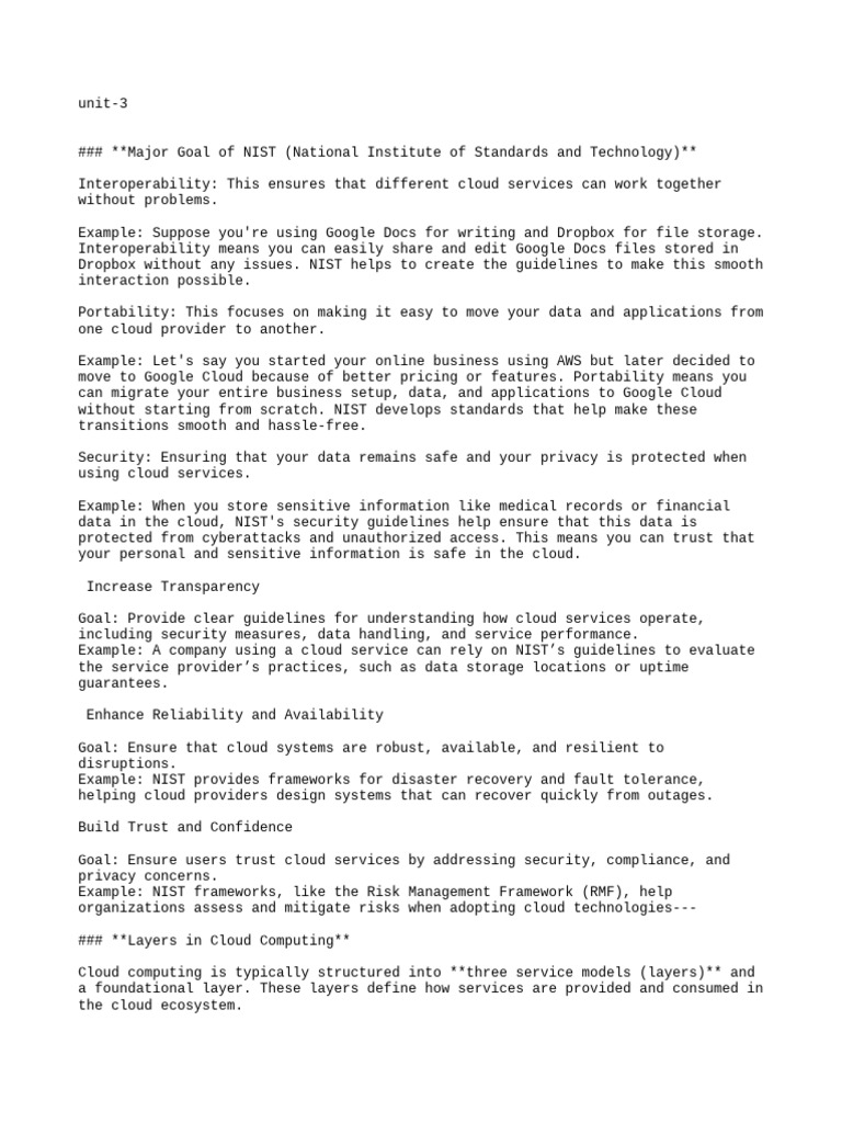 unit-3 | PDF | Cloud Computing | Software As A Service