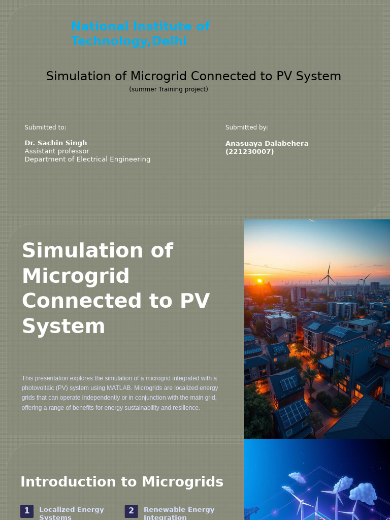 Microgrid | PDF | Distributed Generation | Photovoltaic System