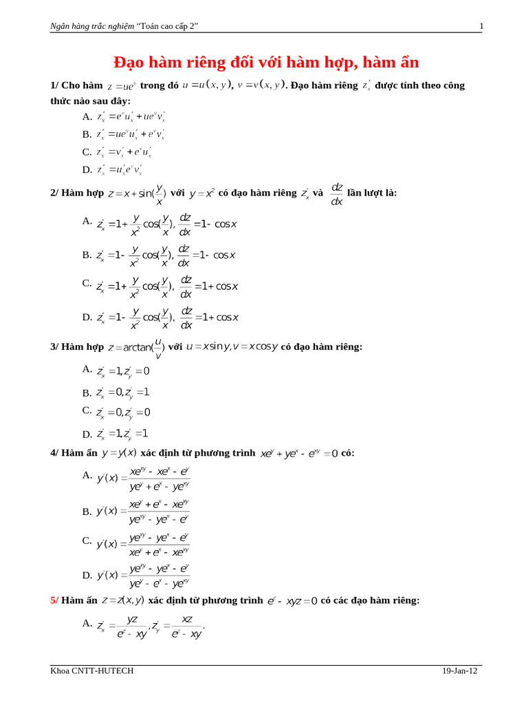 2.2-DHR Va VP Ham Hop, Ham An | PDF