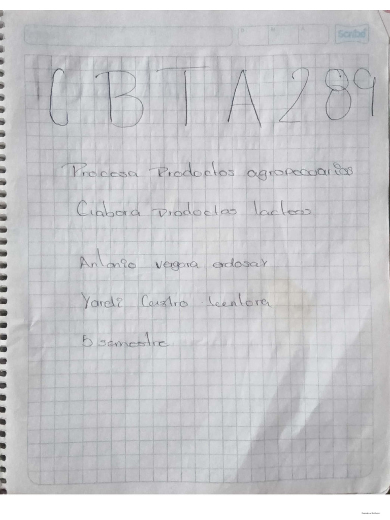 Portafolio - Elabora Productos Lactos - Yareli Castro | PDF