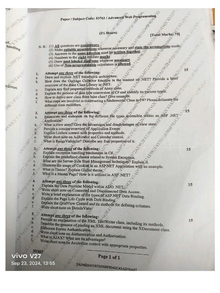 Awd Question Paper | PDF