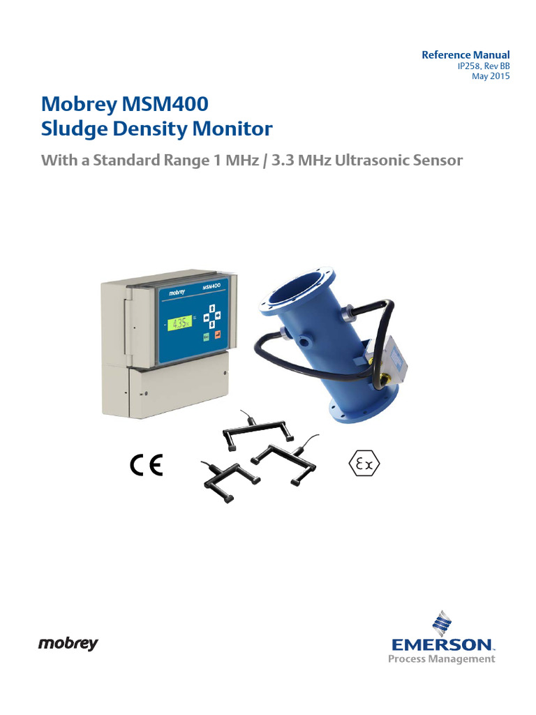 Manual Mobrey Msm400 Sludge Density Monitor 1 3 3 MHZ Sensor en 67096 ...