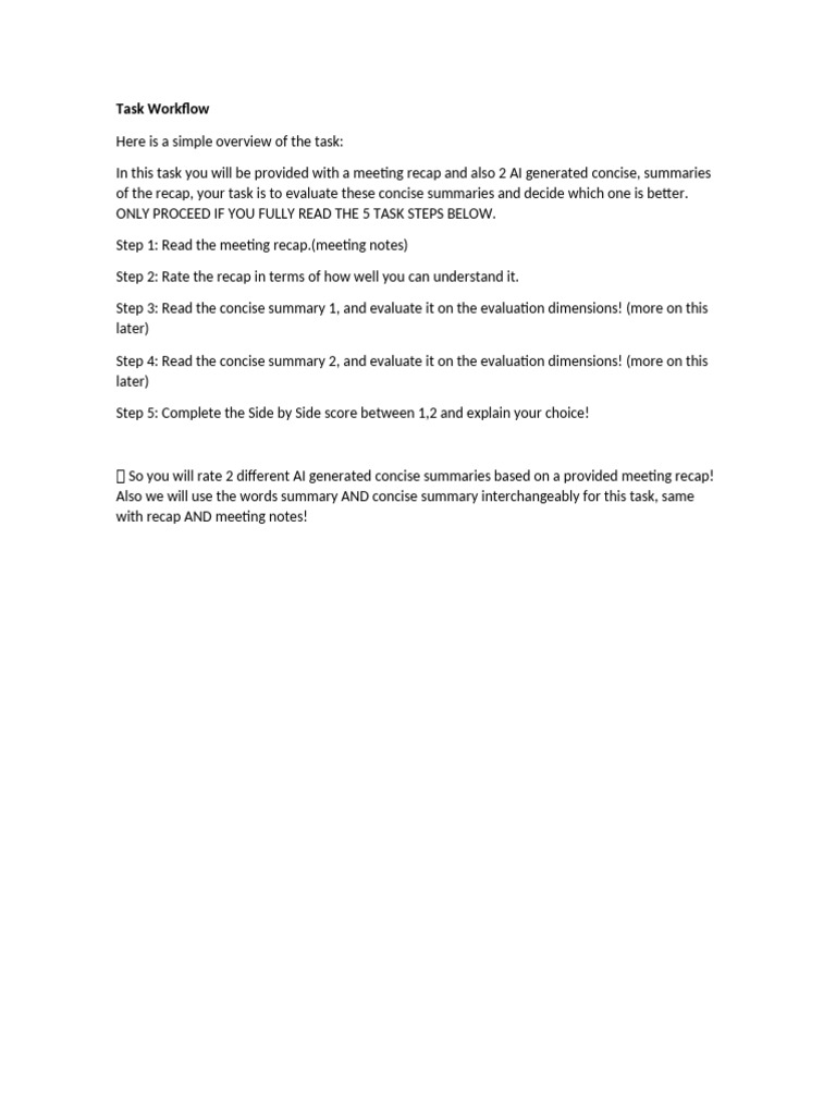 Sumaries Task Workflow | PDF | Cognitive Science | Human Communication